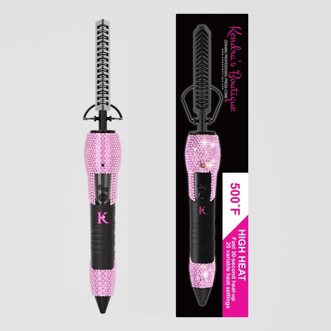 Hair Barb Pink Diamond Hot Comb/ Pressing Comb – Kendras-Boutique1